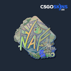 Sticker | NAF (Holo) | Rio 2022 - CSGOSKINS.GG