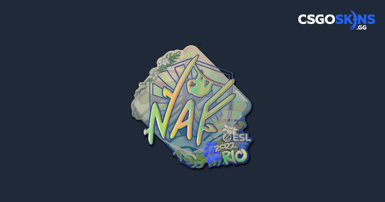 Sticker | NAF (Holo) | Rio 2022 - CSGOSKINS.GG
