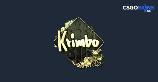 Sticker | Krimbo (Gold) | Rio 2022 - CSGOSKINS.GG