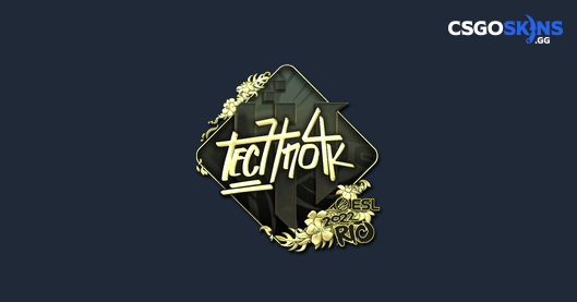 Sticker | Techno4K (Gold) | Rio 2022 - CSGOSKINS.GG