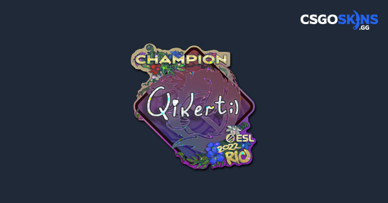 Sticker | qikert (Glitter, Champion) | Rio 2022 - CSGOSKINS.GG