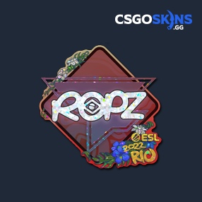 Sticker | ropz (Glitter) | Rio 2022 - CSGOSKINS.GG