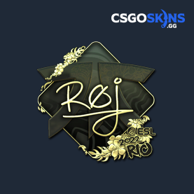 Sticker | roeJ (Gold) | Rio 2022 - CSGOSKINS.GG