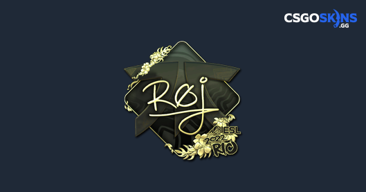 Sticker | roeJ (Gold) | Rio 2022 - CSGOSKINS.GG