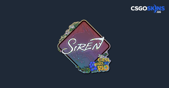 Sticker | S1ren (Glitter) | Rio 2022 - CSGOSKINS.GG