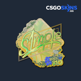 Sticker | s1mple (Holo) | Rio 2022 - CSGOSKINS.GG