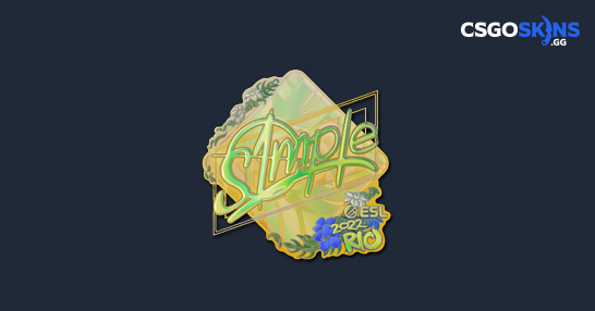 Sticker | s1mple (Holo) | Rio 2022 - CSGOSKINS.GG