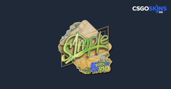 Sticker | s1mple (Holo) | Rio 2022 - CSGOSKINS.GG