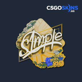 Sticker | s1mple | Rio 2022 - CSGOSKINS.GG