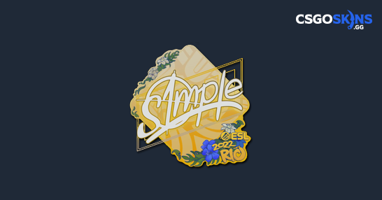Sticker | s1mple | Rio 2022 - CSGOSKINS.GG