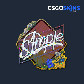 Sticker | s1mple (Glitter) | Rio 2022 - CSGOSKINS.GG