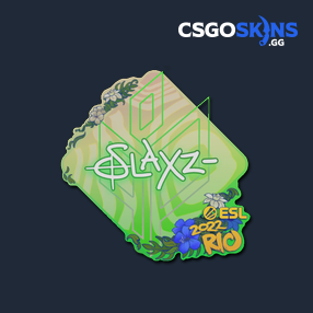 Sticker | slaxz- | Rio 2022 - CSGOSKINS.GG