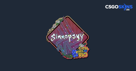 Sticker | sinnopsyy (Glitter) | Rio 2022 - CSGOSKINS.GG