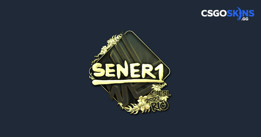 Sticker | SENER1 (Gold) | Rio 2022 - CSGOSKINS.GG