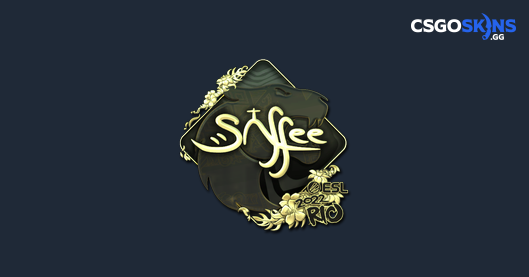 Sticker | saffee (Gold) | Rio 2022 - CSGOSKINS.GG
