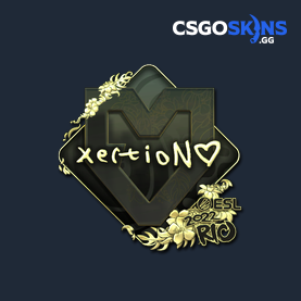 Sticker | xertioN (Gold) | Rio 2022 - CSGOSKINS.GG
