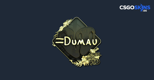 Sticker | dumau (Gold) | Rio 2022 - CSGOSKINS.GG