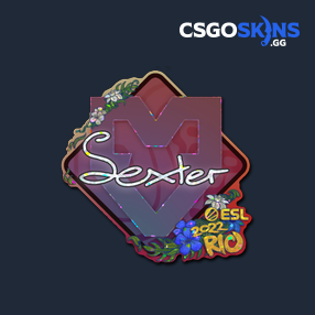 Sticker | dexter (Glitter) | Rio 2022 - CSGOSKINS.GG