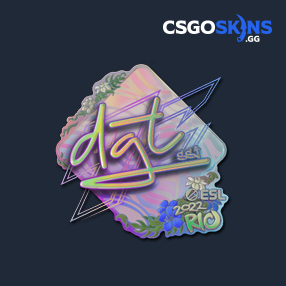 Sticker | dgt (Holo) | Rio 2022 - CSGOSKINS.GG