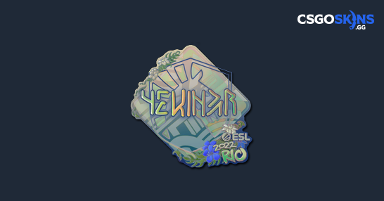 Sticker | YEKINDAR (Holo) | Rio 2022 - CSGOSKINS.GG
