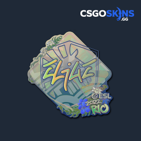 Sticker | EliGE (Holo) | Rio 2022 - CSGOSKINS.GG