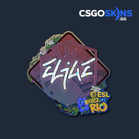 Sticker | EliGE (Glitter) | Rio 2022 - CSGOSKINS.GG