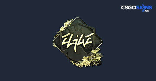 Sticker | EliGE (Gold) | Rio 2022 - CSGOSKINS.GG