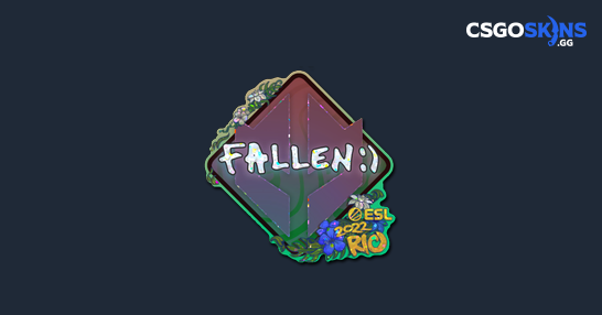 Sticker | FalleN (Glitter) | Rio 2022 - CSGOSKINS.GG
