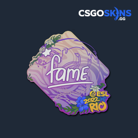 Sticker | fame | Rio 2022 - CSGOSKINS.GG