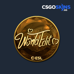 Sticker | WorldEdit (Gold) | Katowice 2019 - CSGOSKINS.GG