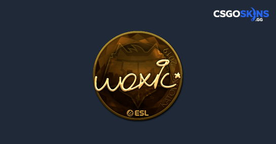 Sticker | woxic (Gold) | Katowice 2019 - CSGOSKINS.GG