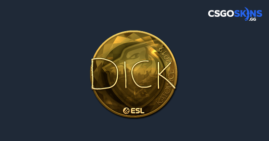 Sticker | DickStacy (Gold) | Katowice 2019 - CSGOSKINS.GG