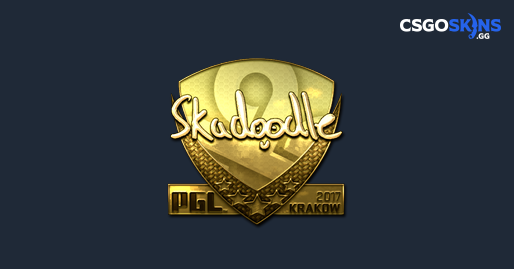 Sticker | Skadoodle (Gold) | Krakow 2017 - CSGOSKINS.GG