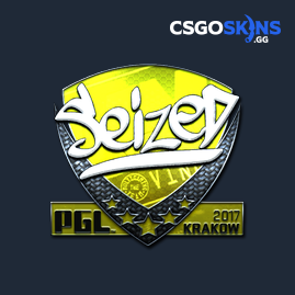 Sticker | seized (Foil) | Krakow 2017 - CSGOSKINS.GG