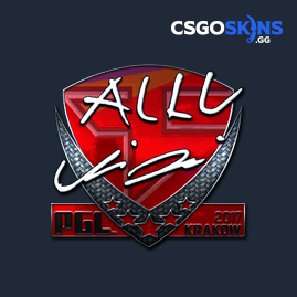 Sticker | allu (Foil) | Krakow 2017 - CSGOSKINS.GG