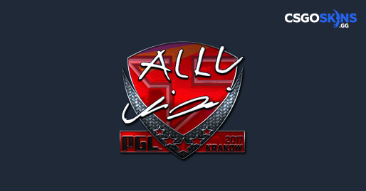 Sticker | allu (Foil) | Krakow 2017 - CSGOSKINS.GG