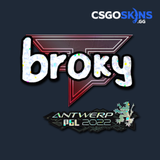 Sticker | broky (Glitter) | Antwerp 2022 - CSGOSKINS.GG