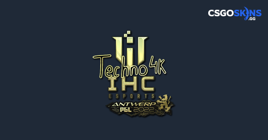 Sticker | Techno4K (Gold) | Antwerp 2022 - CSGOSKINS.GG