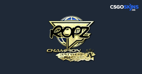 Sticker | ropz (Gold, Champion) | Antwerp 2022 - CSGOSKINS.GG