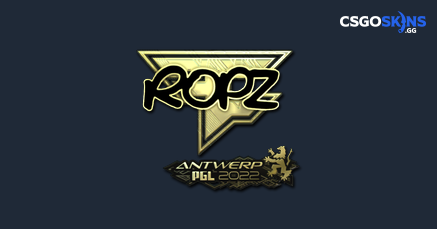 Sticker | ropz (Gold) | Antwerp 2022 - CSGOSKINS.GG