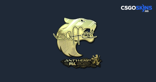 Sticker | saffee (Gold) | Antwerp 2022 - CSGOSKINS.GG