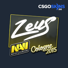 Sticker | Zeus | Cologne 2015 - CSGOSKINS.GG