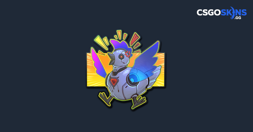 Sticker | Cyber Chicken (Holo) - CSGOSKINS.GG
