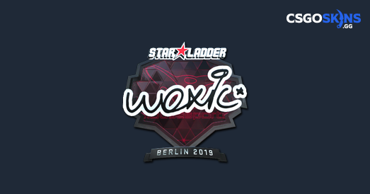 Sticker | woxic (Foil) | Berlin 2019 - CSGOSKINS.GG