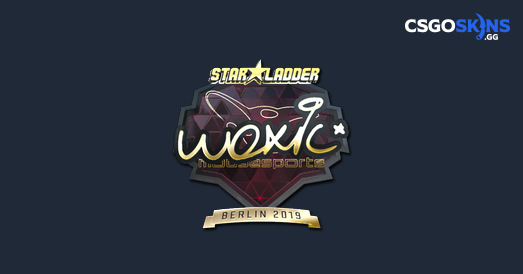 Sticker | woxic (Gold) | Berlin 2019 - CSGOSKINS.GG