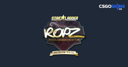 Sticker | ropz (Gold) | Berlin 2019 - CSGOSKINS.GG