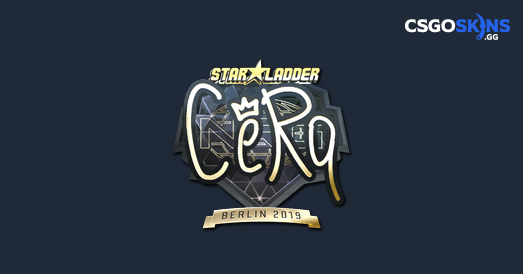 Sticker | CeRq (Gold) | Berlin 2019 - CSGOSKINS.GG