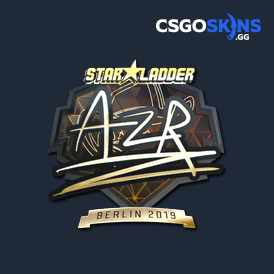 Sticker | AZR (Gold) | Berlin 2019 - CSGOSKINS.GG