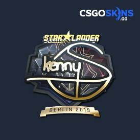 Sticker | kennyS (Gold) | Berlin 2019 - CSGOSKINS.GG