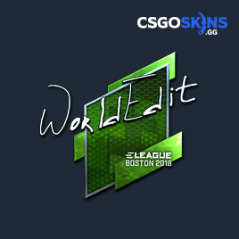 Sticker | WorldEdit (Foil) | Boston 2018 - CSGOSKINS.GG